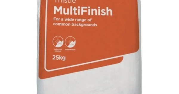 British Gypsum Thistle MultiFinish Coat Plaster 25kg