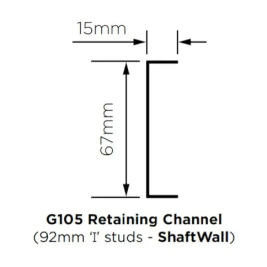 Gypframe Shaftwall G105 Retaining Channel | Unity Building Supplies