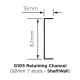Gypframe Shaftwall G105 Retaining Channel | Unity Building Supplies