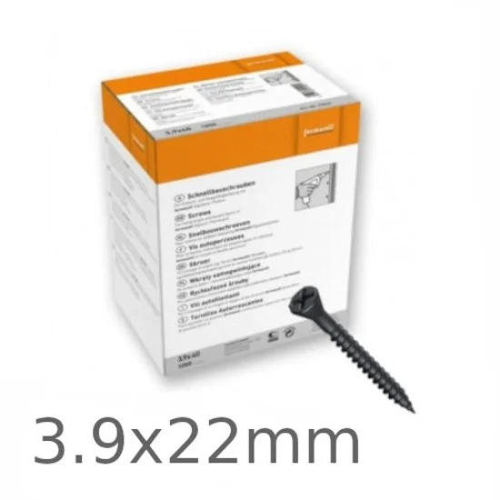 3.9 x 22mm Screws | Unity Building Supplies | UK Delivery