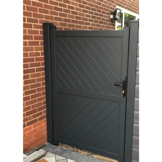 1000 x 1800mm Cambridge Pedestrian Flat Top Gate | Grey | Brighton ...