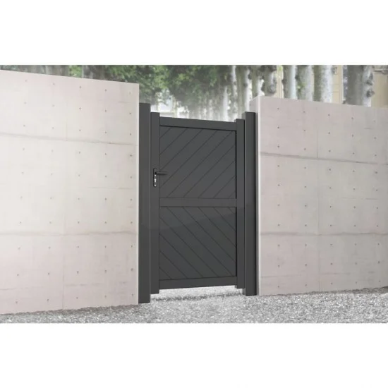 1200 x 1600mm Cambridge Pedestrian Flat Top Gate | Black | Brighton ...