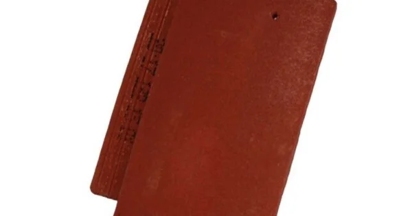 Redland DuoPlain Concrete Roofing Half Tile | Tuscan Red | 179mm x 268mm