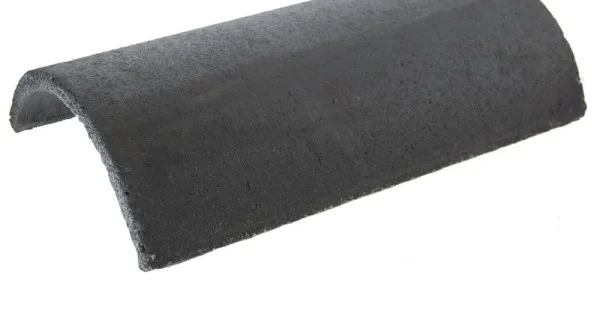 Redland Concrete Half Round Hip Tile | Black | 256mm x 450mm