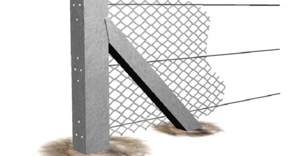 Supreme Concrete | Chainlink End Post | Brighton Warehouse